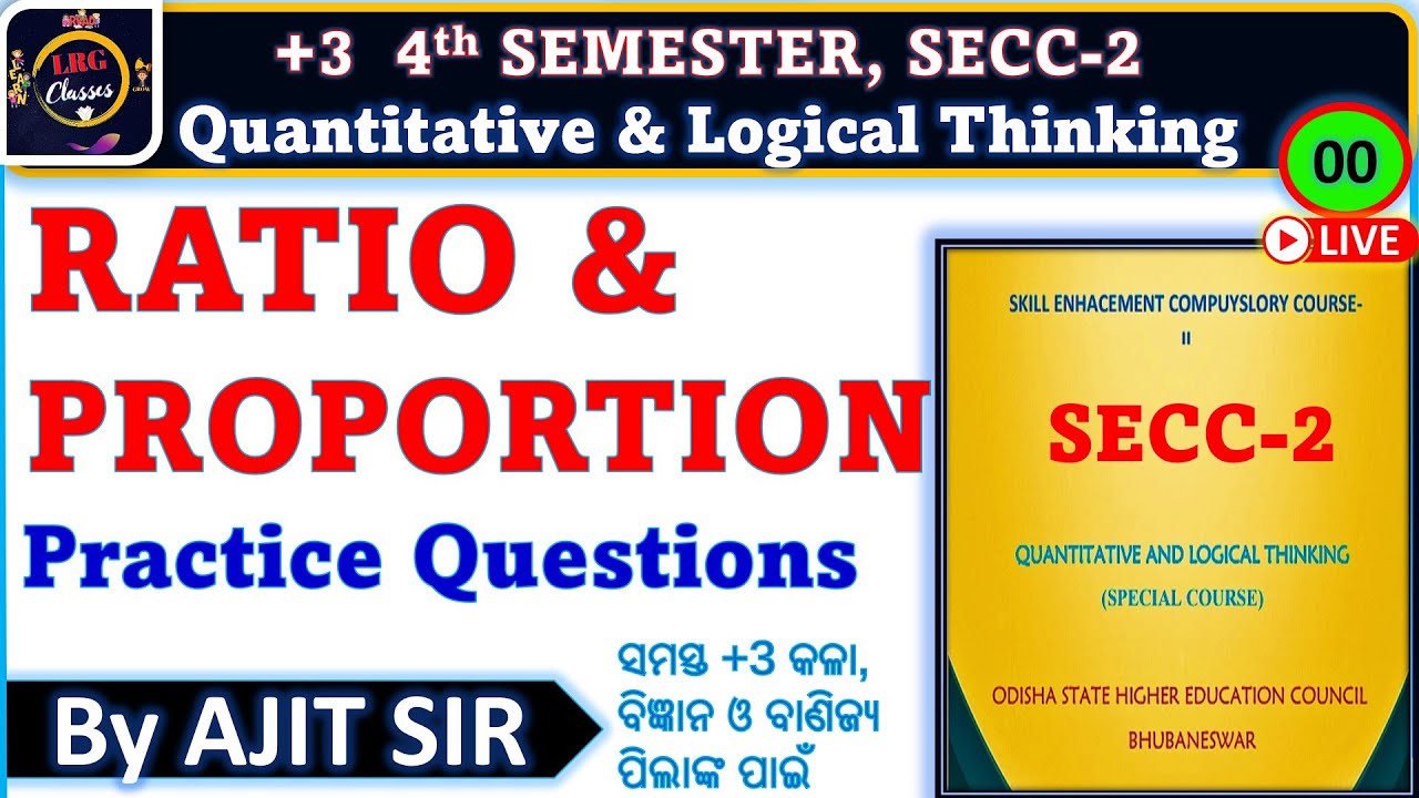 RATIO AND PROPORTION PRACTICE QUESTIONS | Quantitative and Logical ...