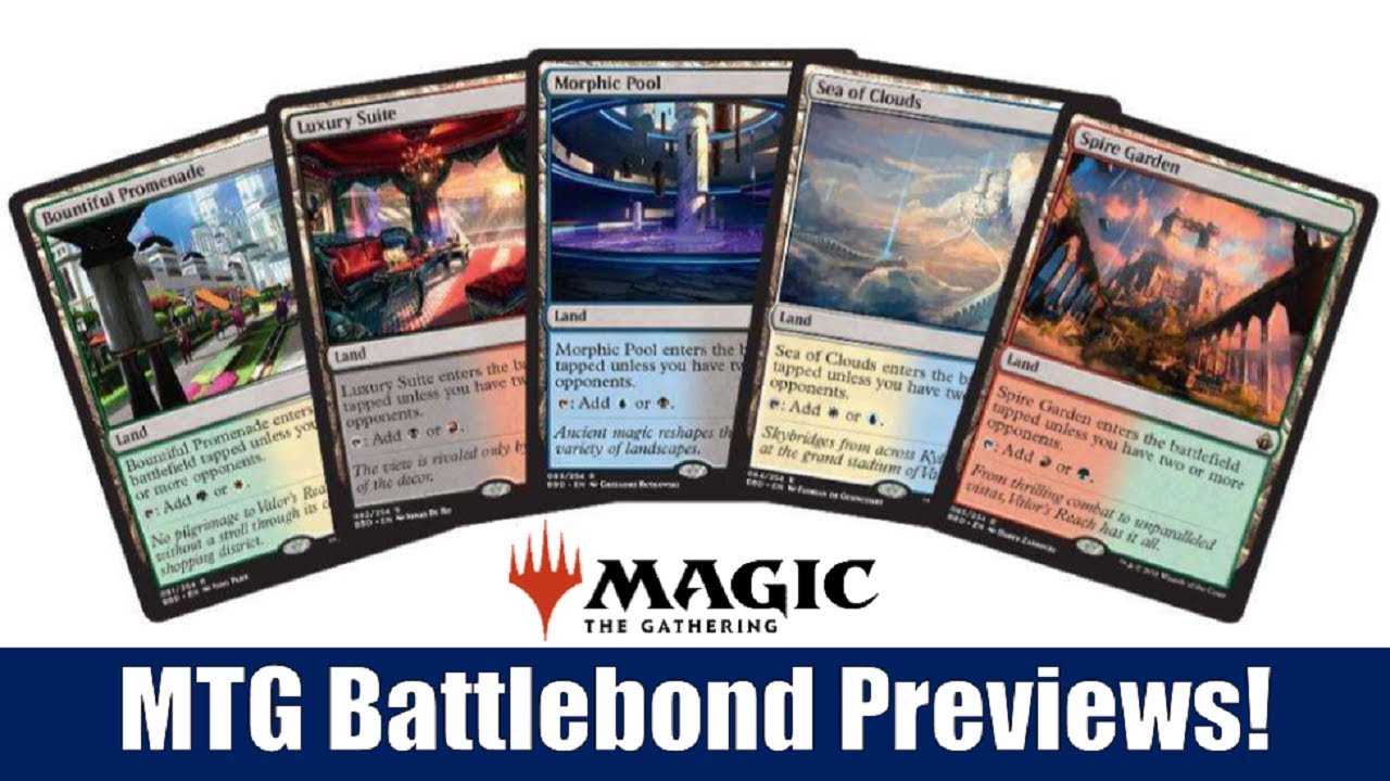 MTG Battlebond Preview: New Dual Land Cycle - YouTube
