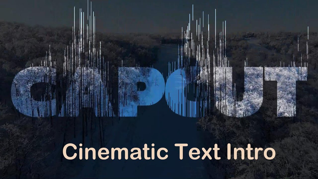 CapCut Tutorial Cinematic Text Intro - YouTube