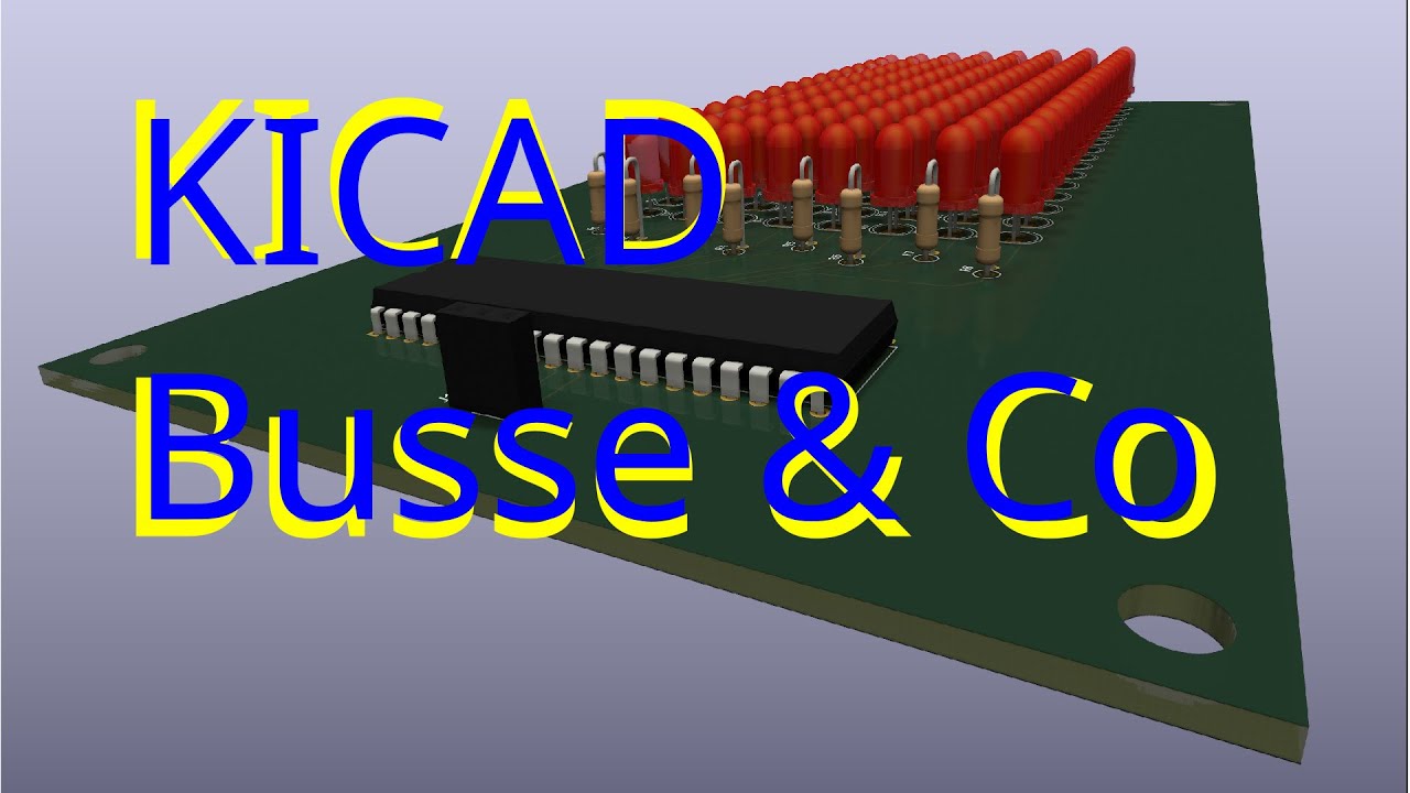 KICAD (6.0) - Busse und routen von LED-Arrays - YouTube