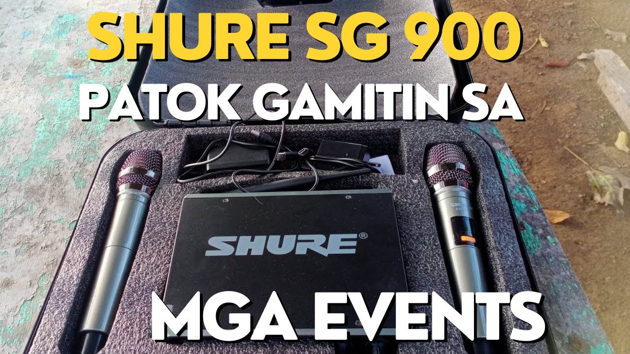 UNBOXING#SHURE SG 900 WIRELESS MIC for TJSI - YouTube