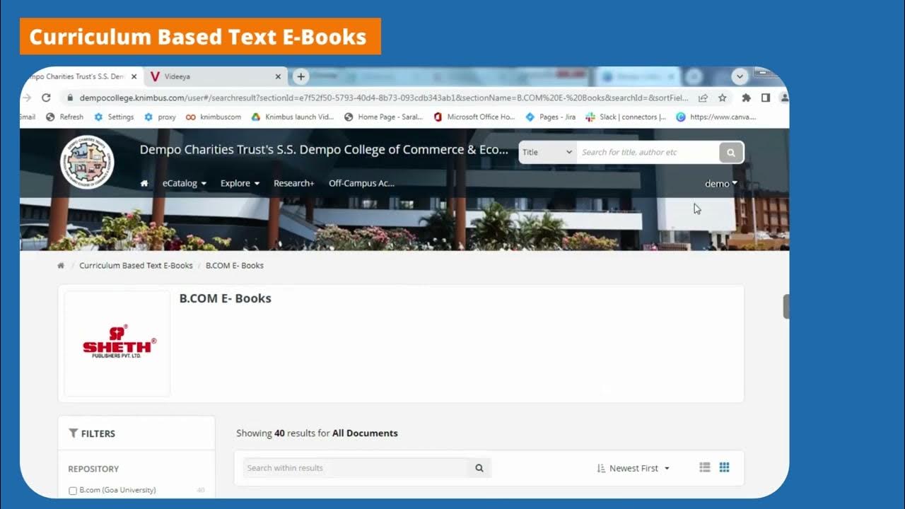 Knimbus Platform Tutorial Dempo College Goa Youtube