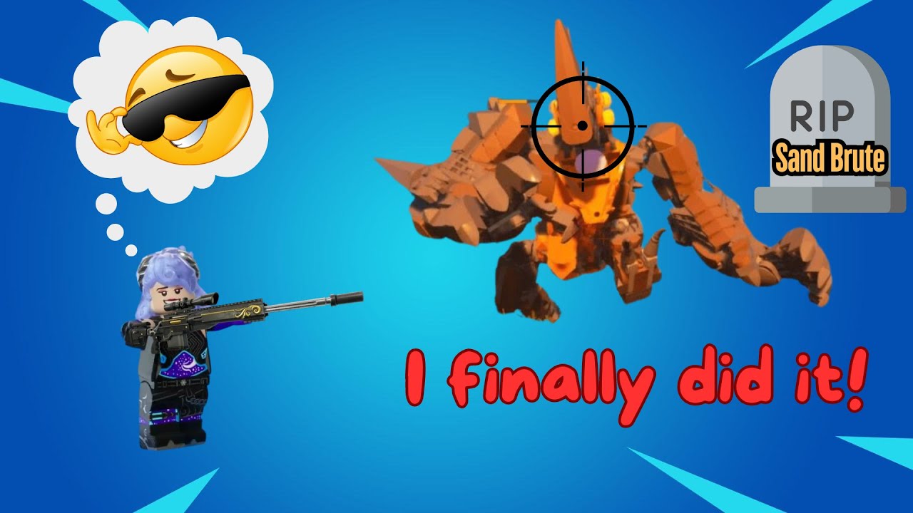 How to Defeat Sand Brute Boss in Lego Fortnite - YouTube
