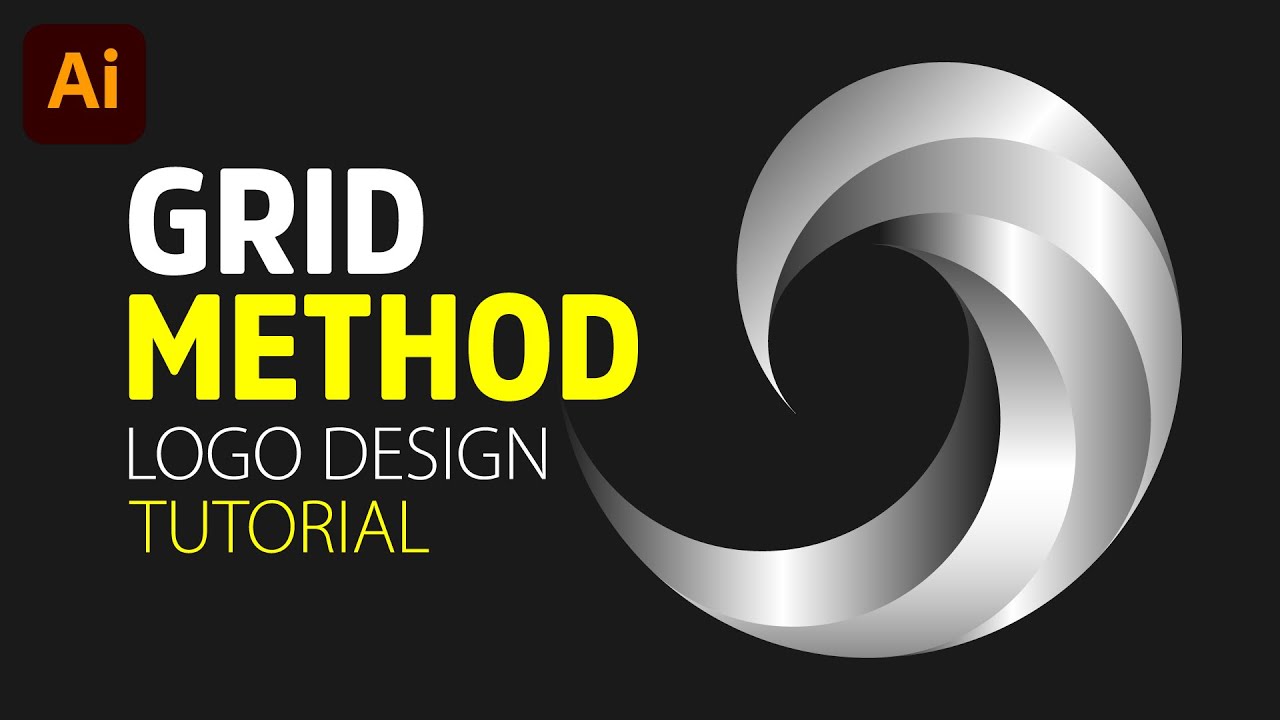 How to Design a Logo Using The Grid System in Adobe illustrator | Logo ...