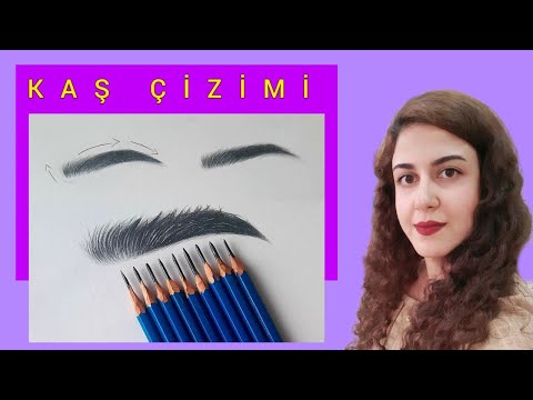 Kaş çizimi,gereçekçi kaş nasıl çizilir,karakalem