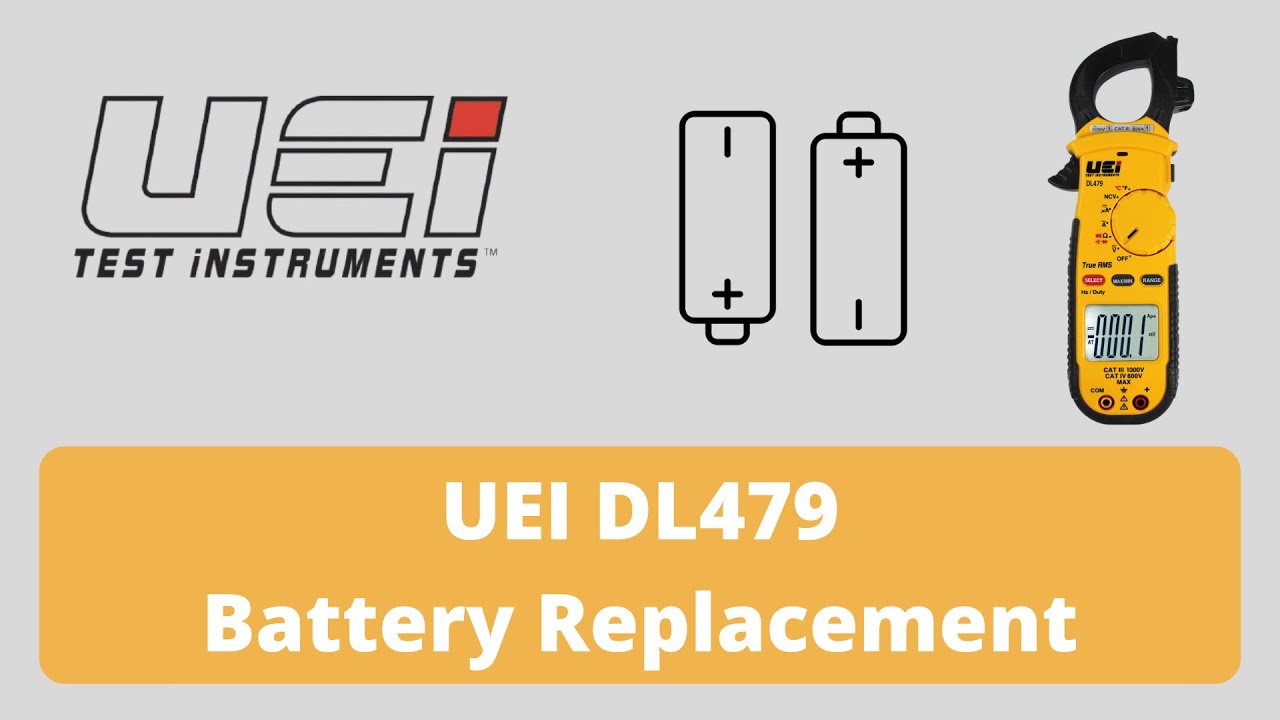 UEI DL479 Battery Replacement - 60 Seconds or Less - Simple, Easy, Fast ...
