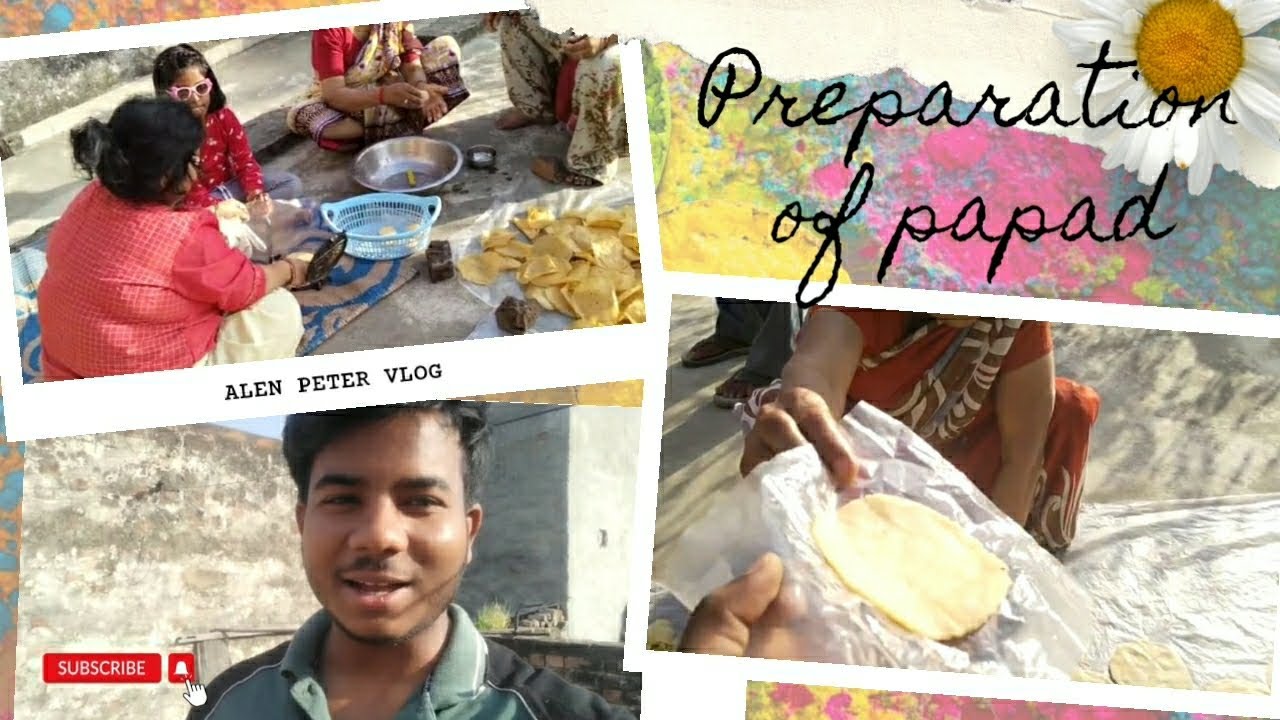 preparation of papad - YouTube