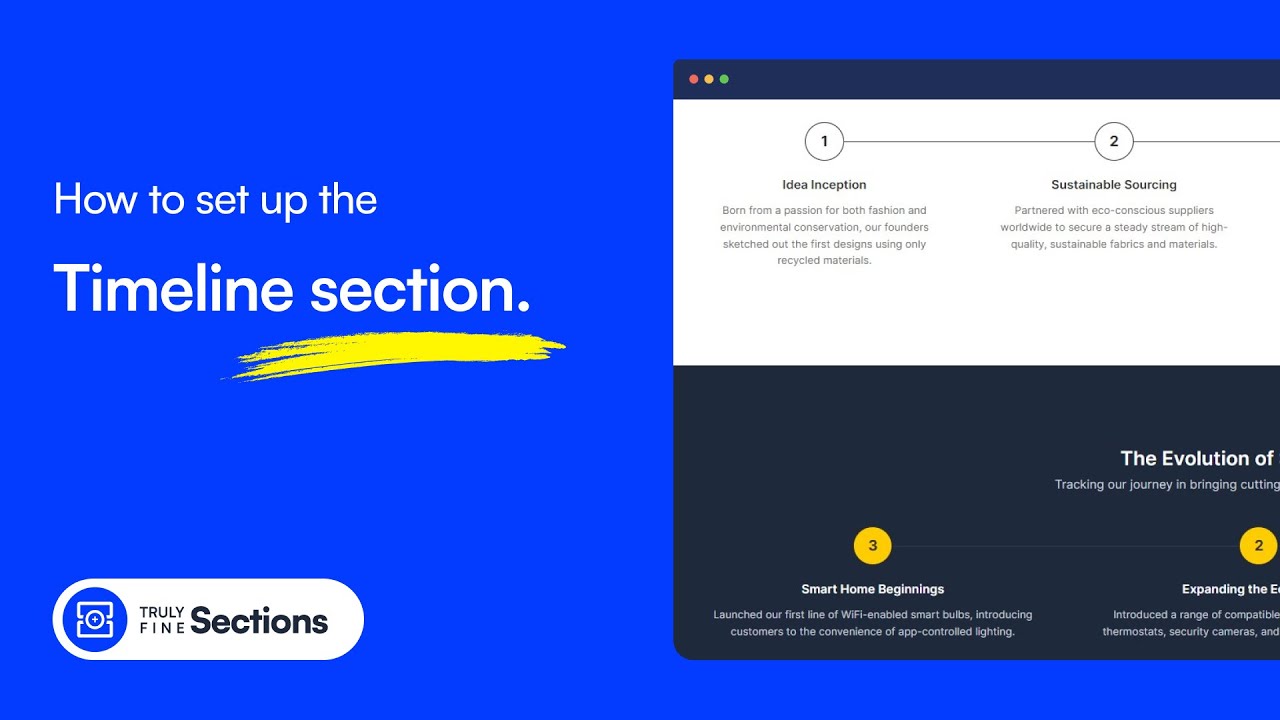 How to set up the timeline section - Light variation - YouTube