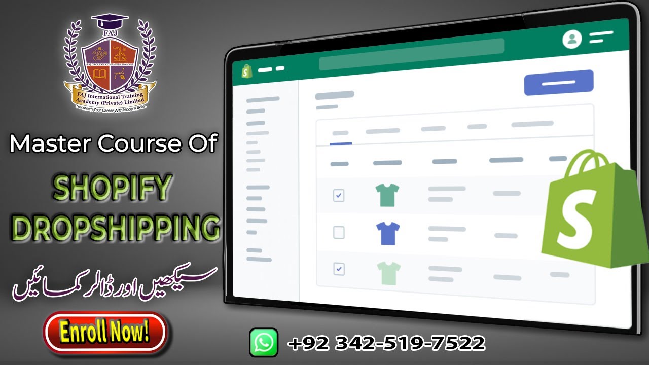 Shopify Dropshipping Online Course | Shopify Tutorial For Beginners ...