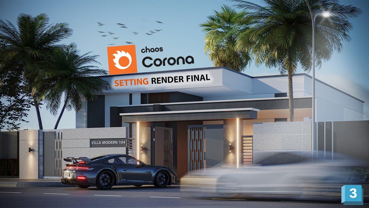 How to setting render final in corona 12 for 3ds max #tutorial #3dsmax ...