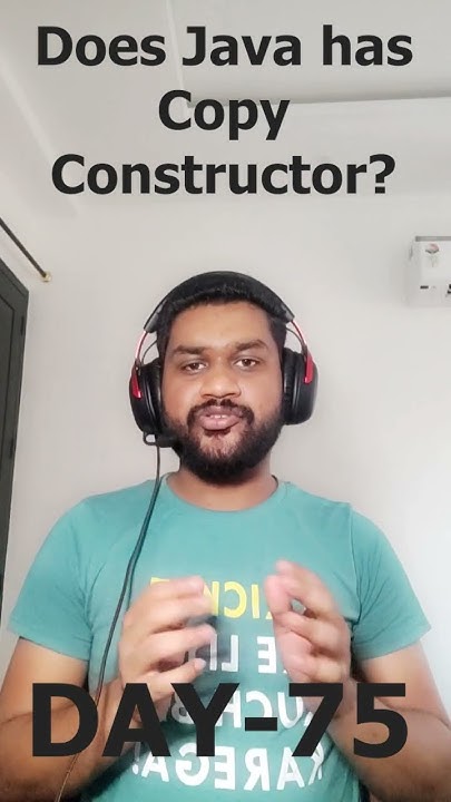 Does Java has Copy Constructor? #java #interview #interviewtips - YouTube