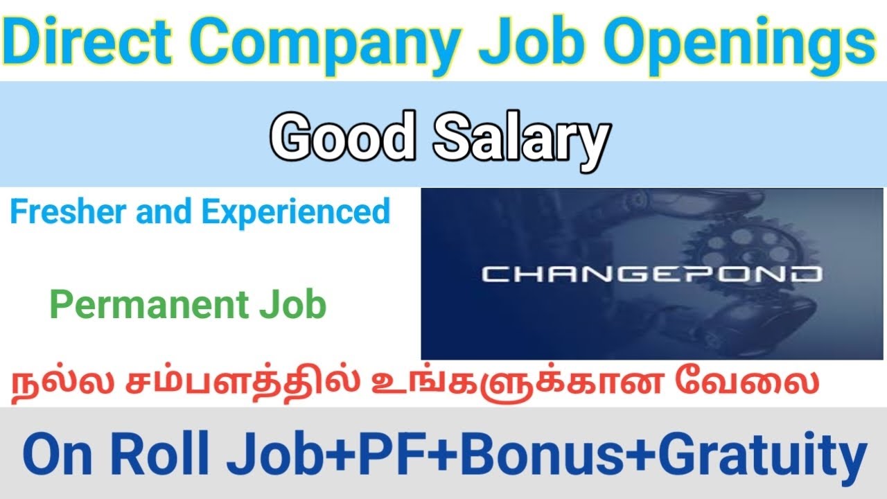 💥 Changepond Technology company Job Openings 2024 Job Openings Tamil Careers - YouTube