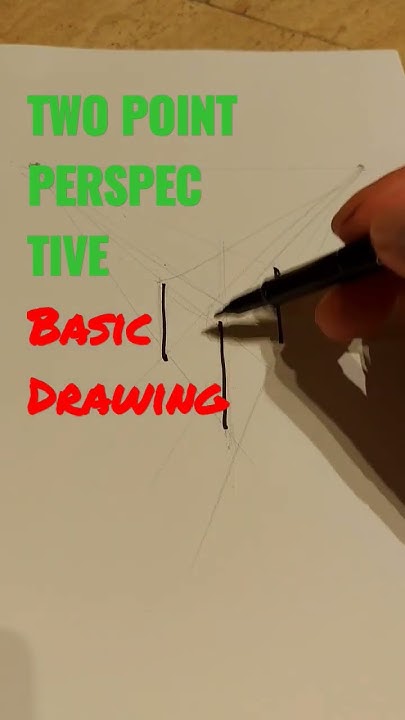How To Draw a Box Using 2 Pt. Perspective #shorts - YouTube