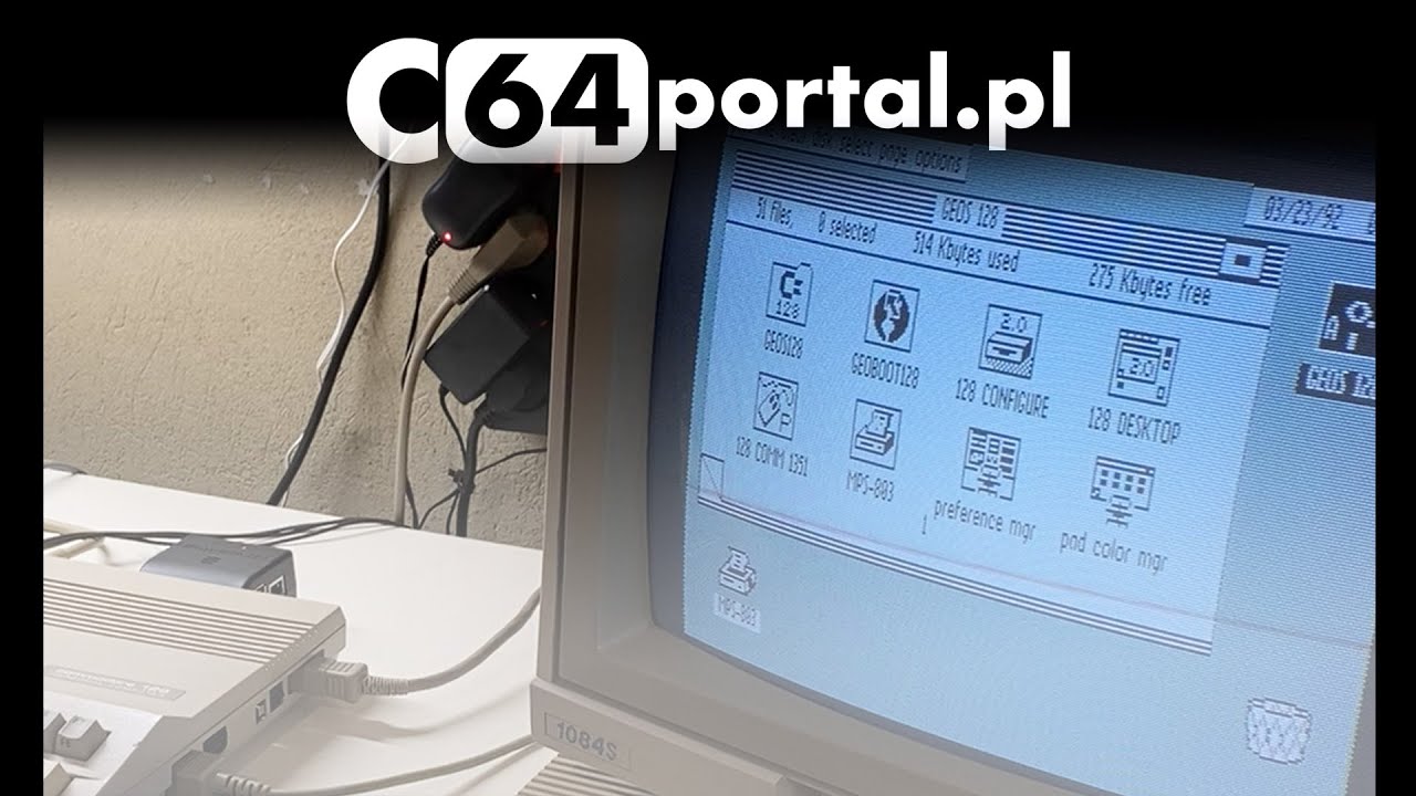 GEOS na C128 i na C/plus4 - YouTube