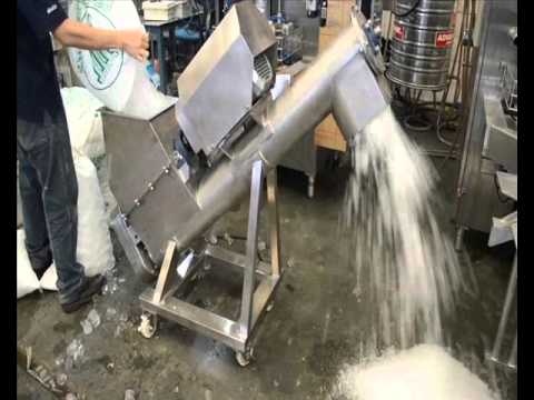 Tube Ice Crusher Machine - YouTube