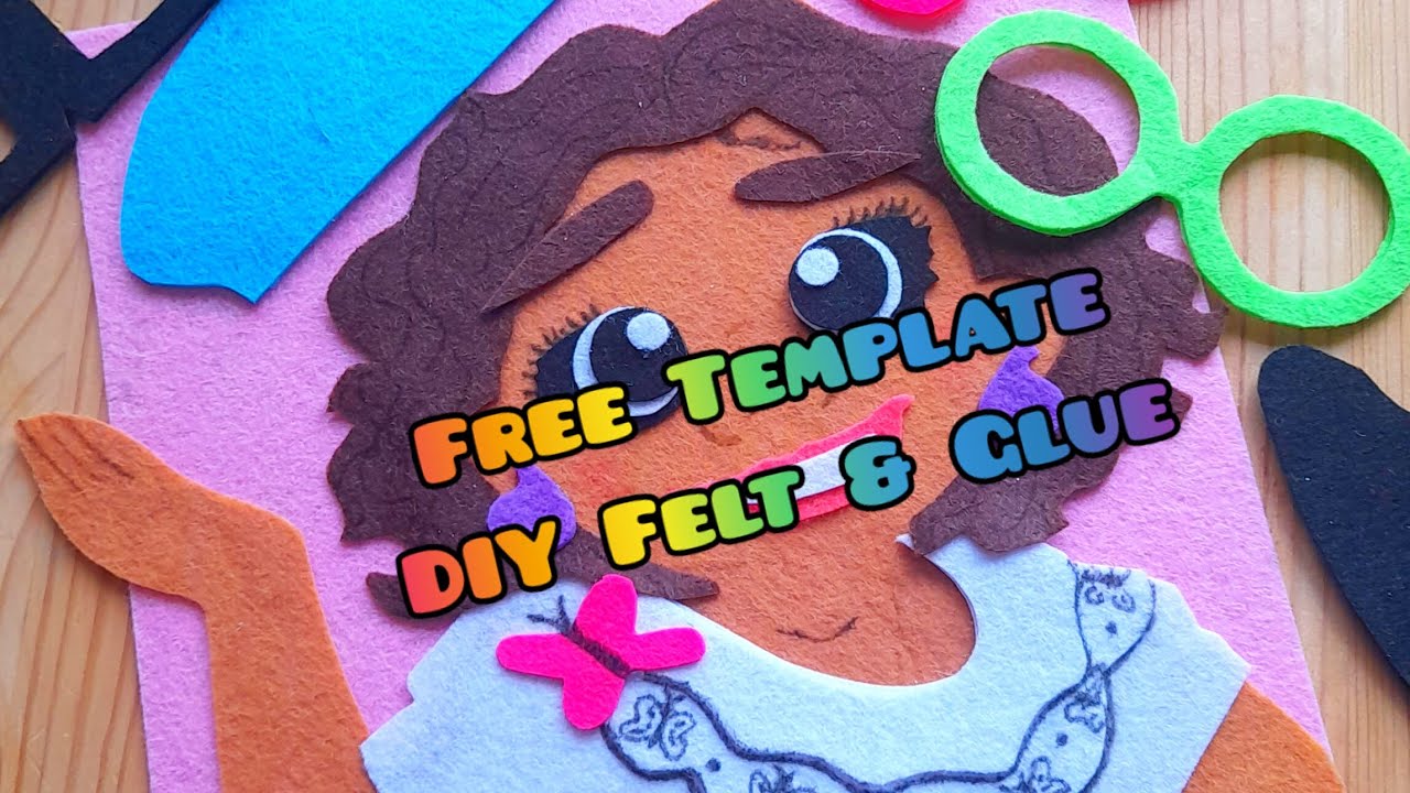 DIY Encanto Mirabel Madrigal Activity Felt Busy Book (No Sew) - YouTube