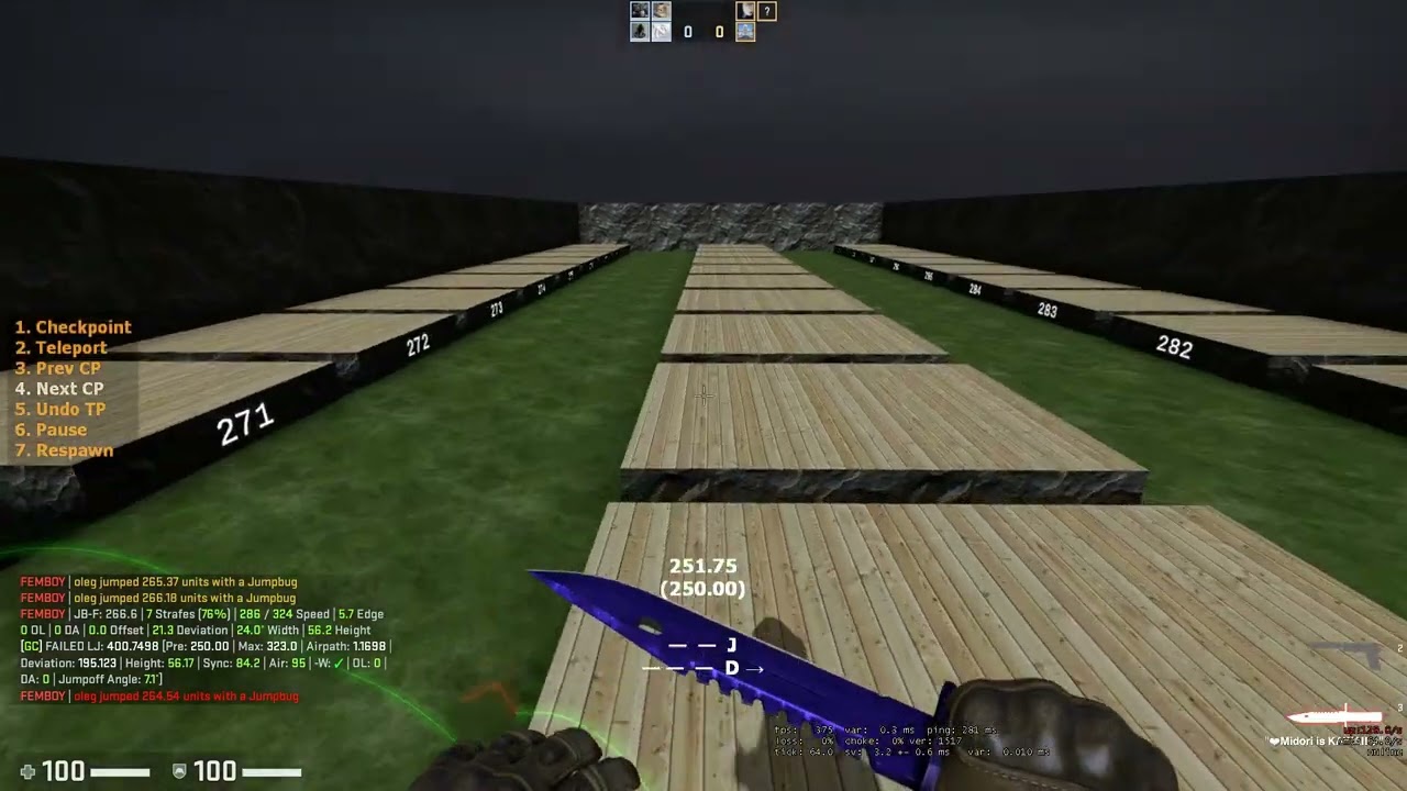 270 Block + Fails 64 Tick VNL Jumpbug 🏆 (Vanilla GOKZ/VNL KZ/VNL) - YouTube