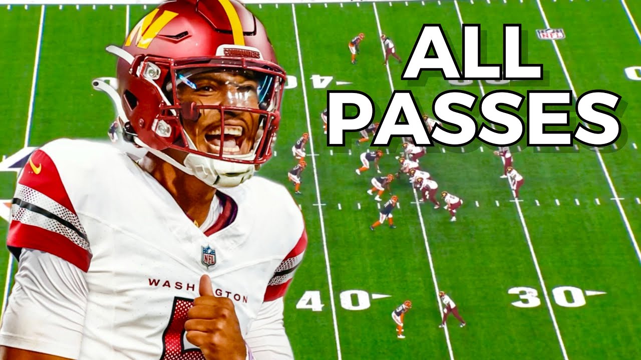 Jayden Daniels Week 3 | Every Pass and Run Vs Bengals - YouTube