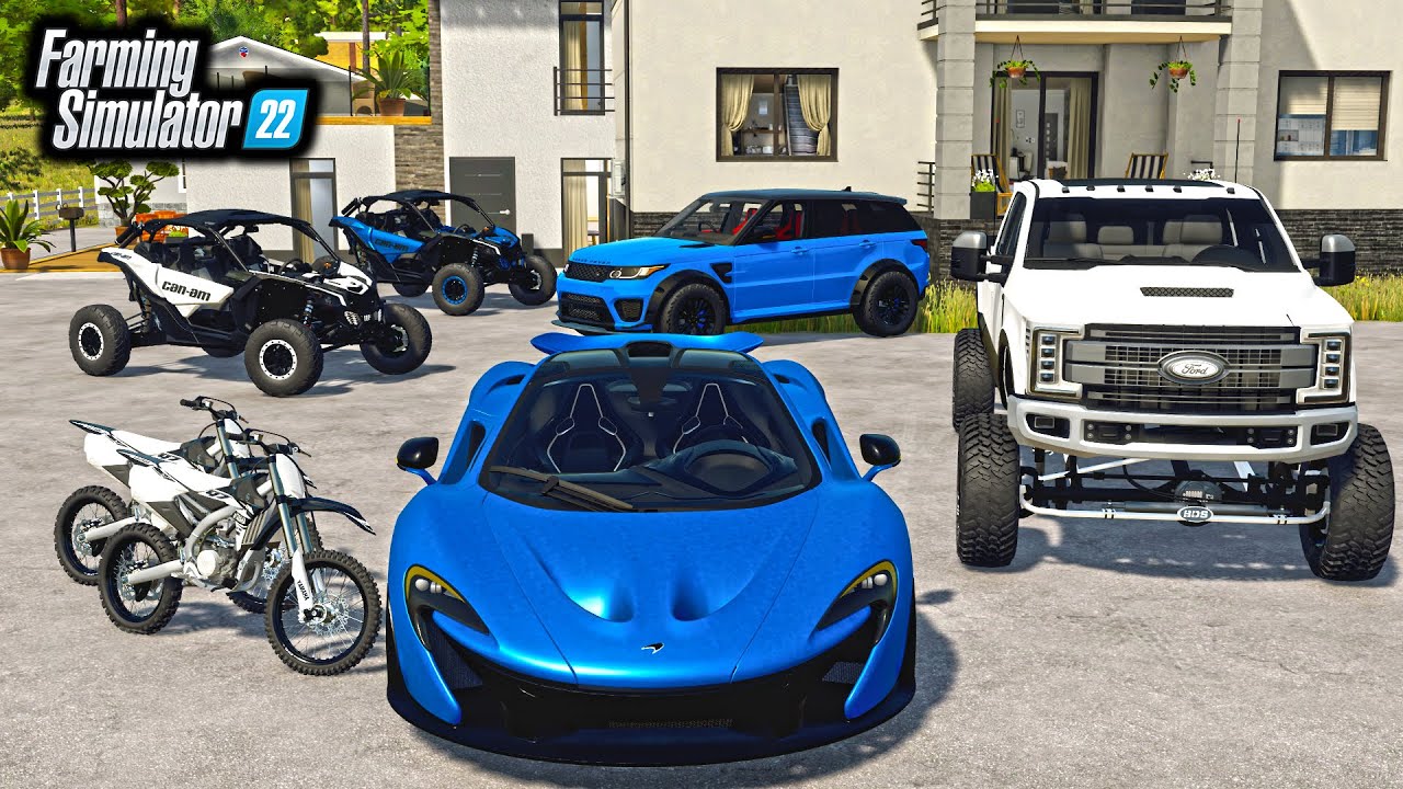 CLEANING OUT GRANDPA'S EXTRA MANSION! (LIFTED TRUCKS + SUPERCARS ...