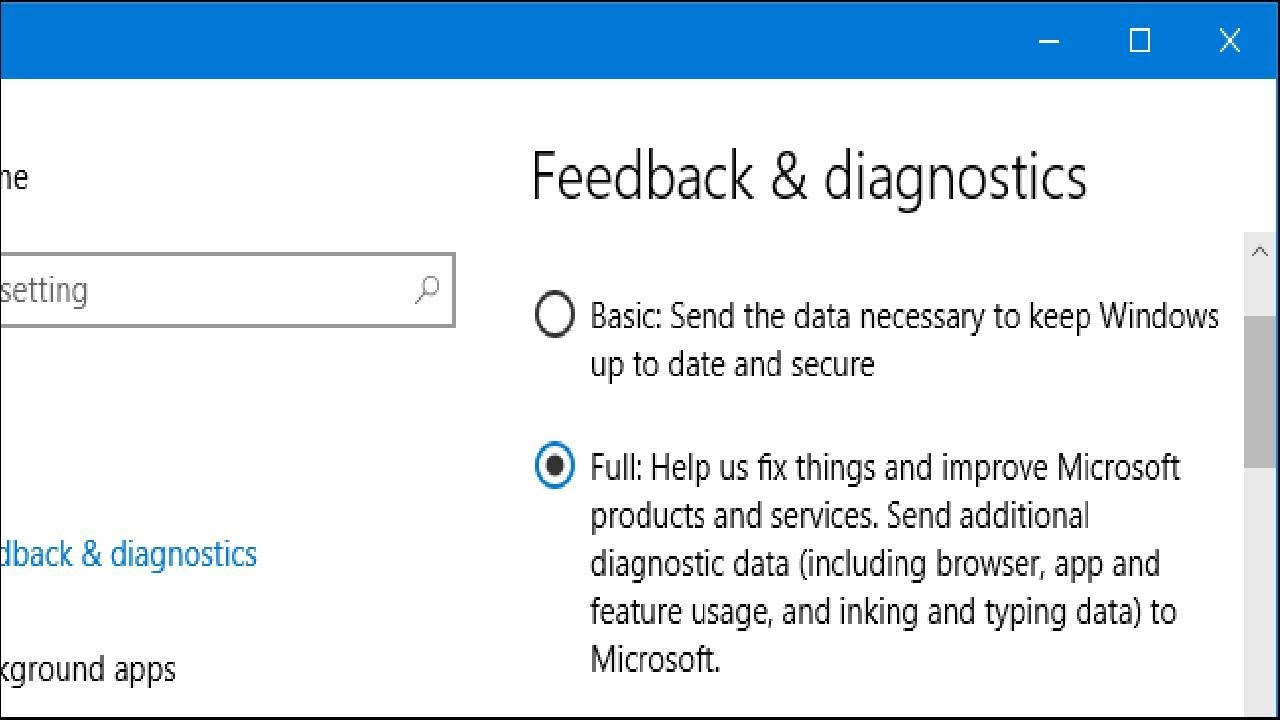 What Do Windows 10’s Basic and Full Telemetry Settings Actually Do ...
