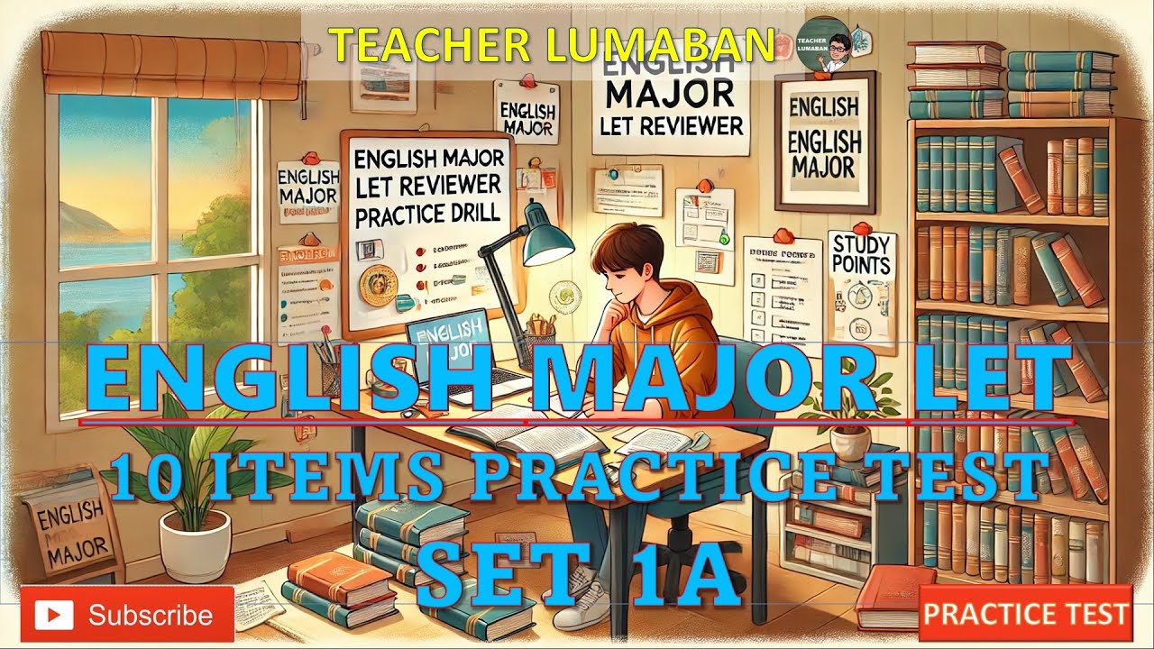 English Major LET Practice Drill SET 1A - YouTube