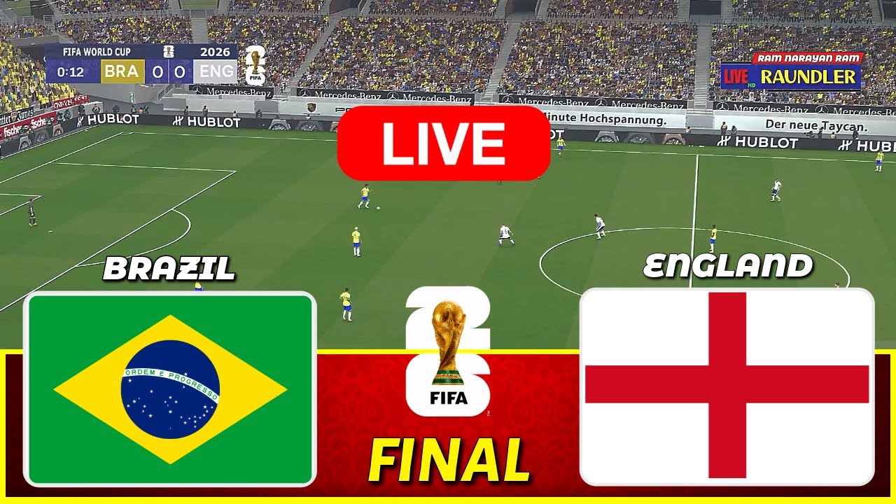 Brazil vs England - FIFA World Cup 2026 FINAL || Live Football Match ...