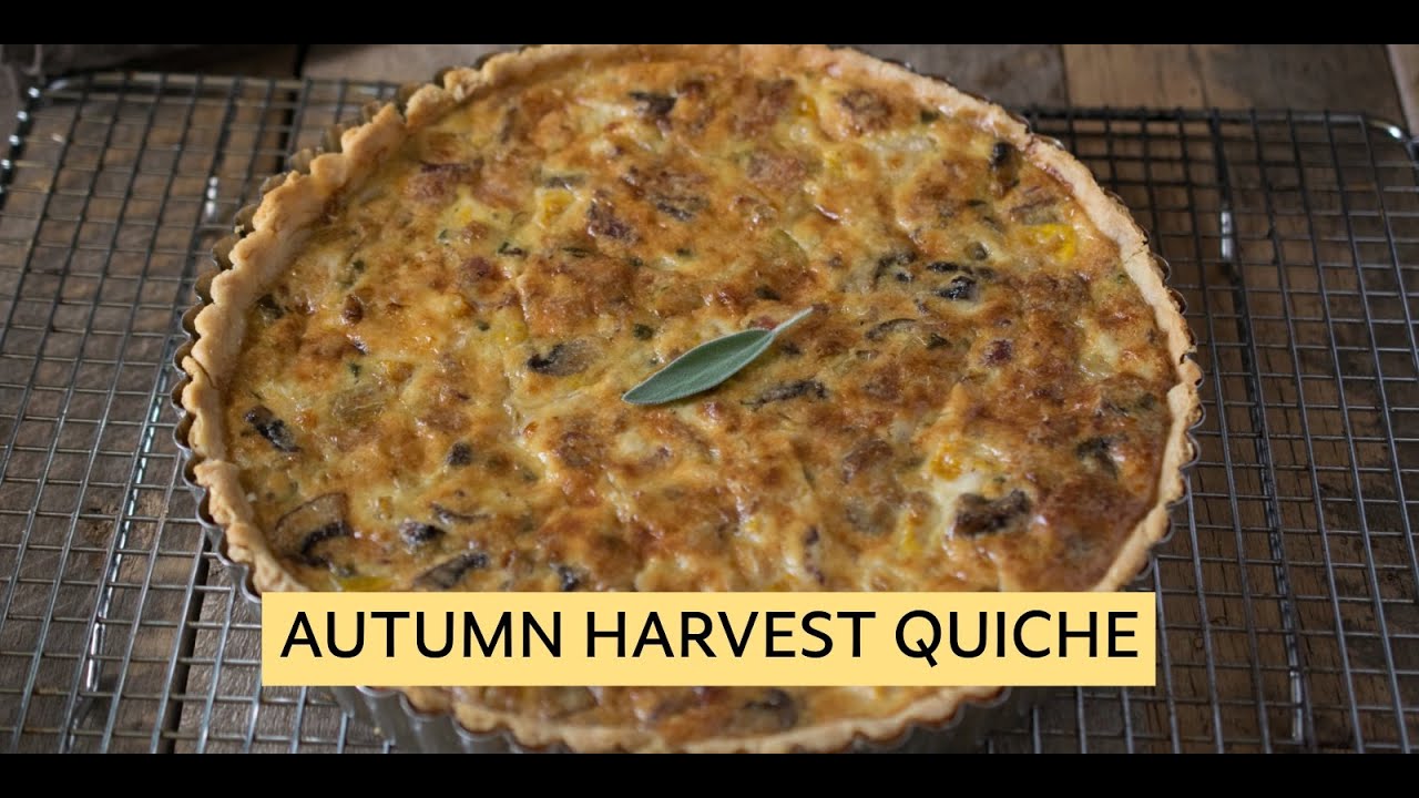 Autumn Harvest Quiche Recipe - YouTube
