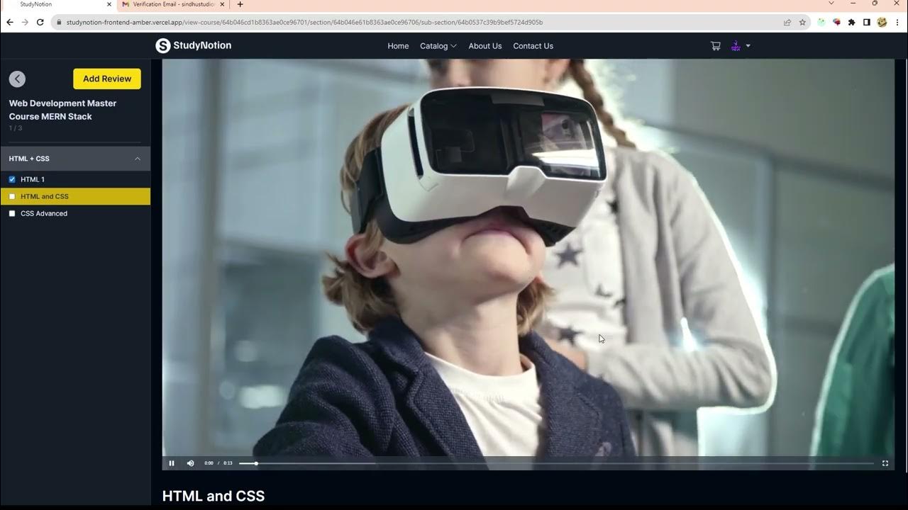 StudyNotion Project Overview - YouTube