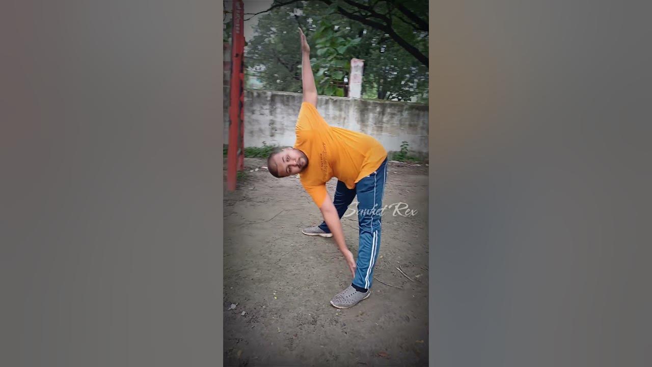 Rotating Toe Touches: Core-Strengthening Fitness Fun! 💪🤸‍♀️ #fattofit #youtubeshorts #sanketrex ...