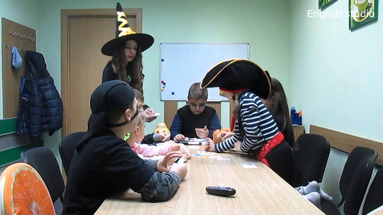 Halloween lesson for 7 9 years old kids. Halloween games - YouTube