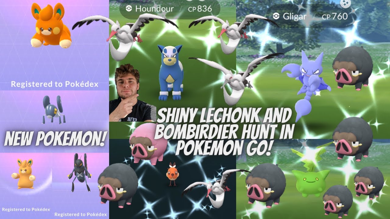 Shiny Lechonk and Bombirdier Hunt in Pokemon Go, 4 NEW Pokemon and More ...