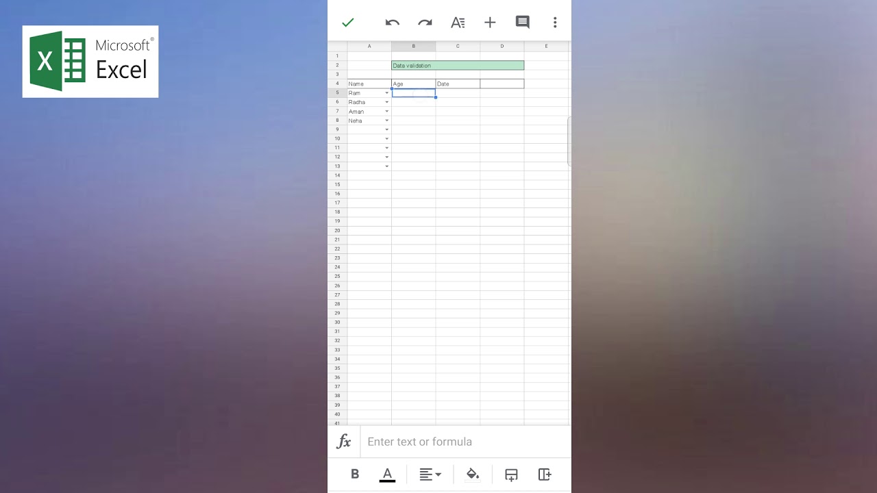How To Make Data Validation In Google Spreadsheet In Mobile YouTube How To Make Data Validation In Google Spreadsheet In Mobile YouTube