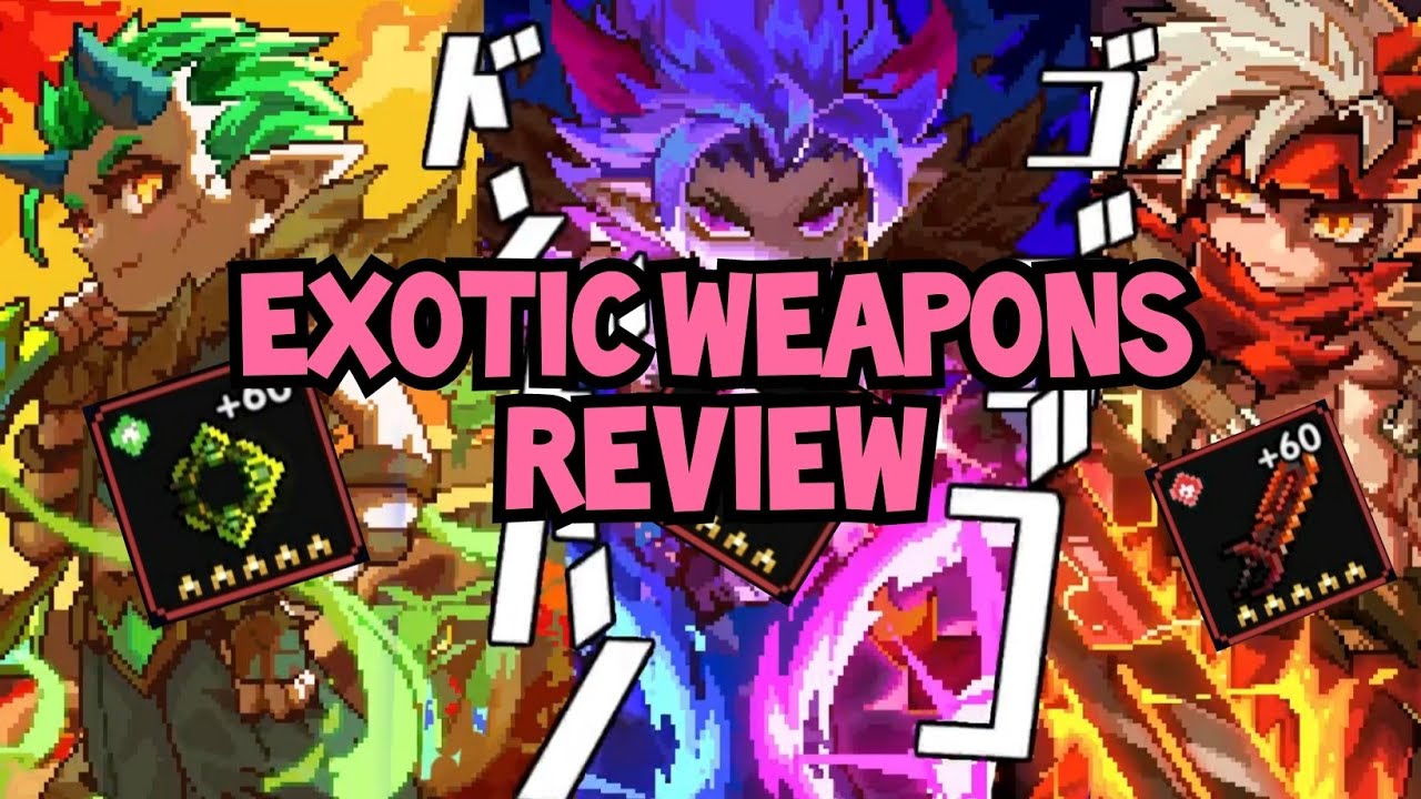 MY HEROES - EXOTIC WEAPONS' REVIEW !!!!!! - YouTube