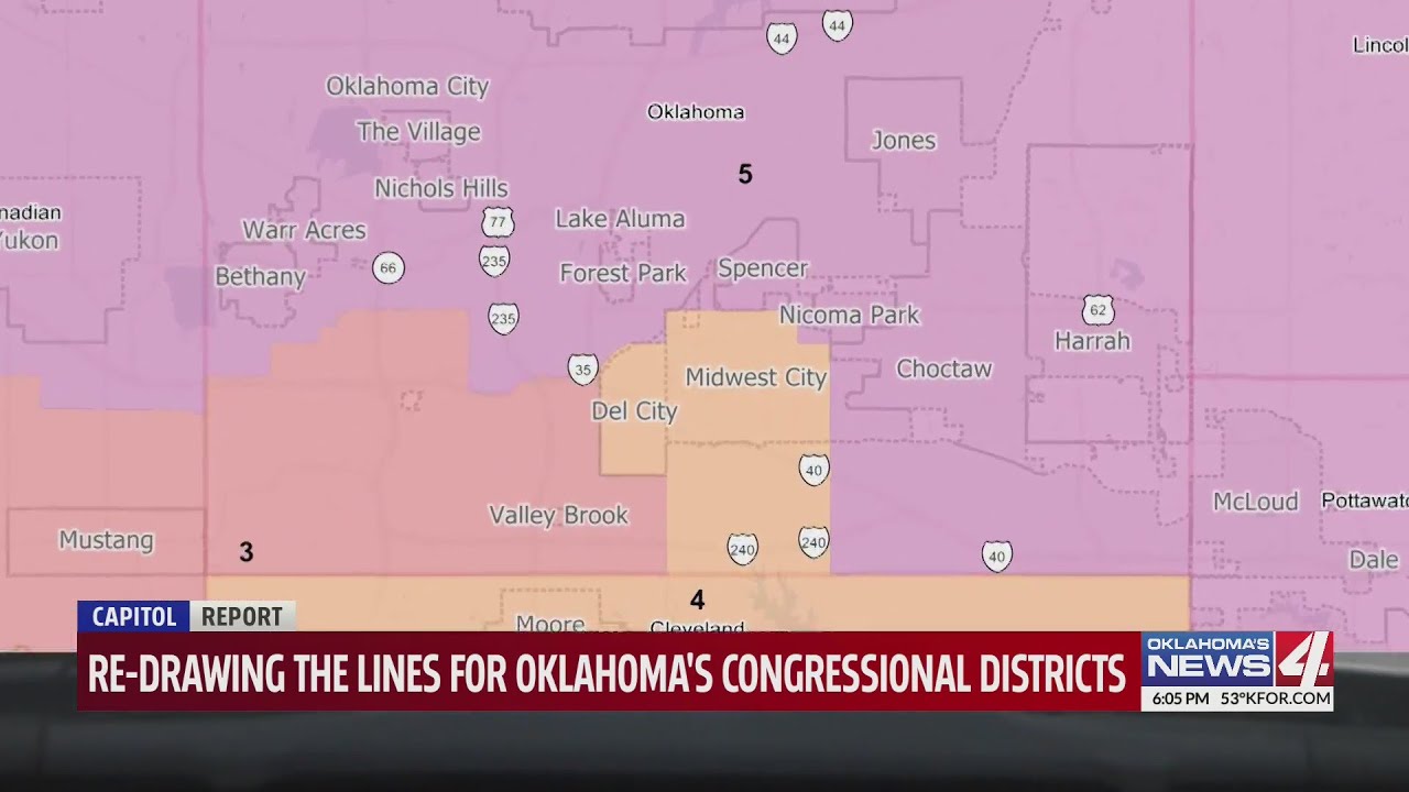 Oklahoma redistricting maps unveiled - YouTube