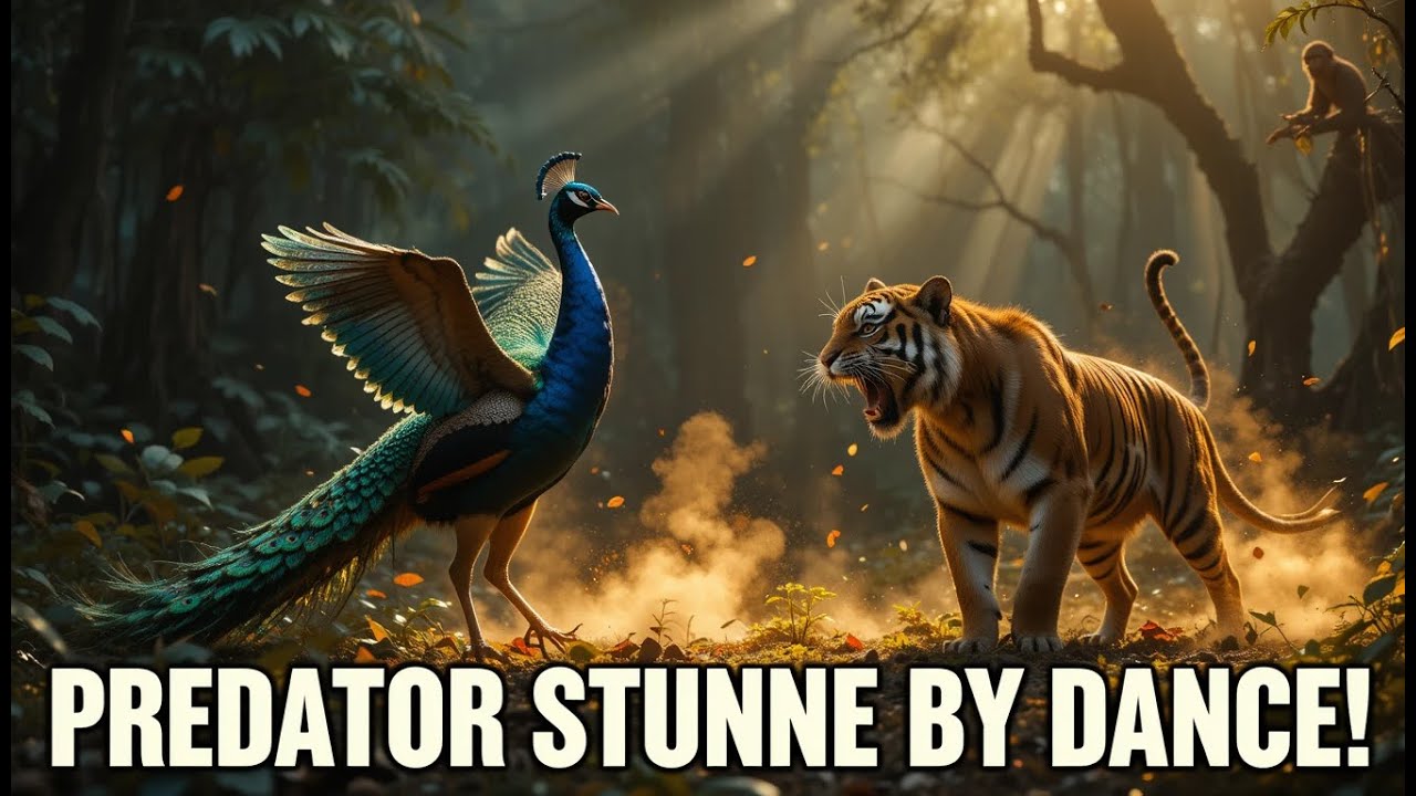"A Peacock Danced to Save Its Life—The Predator Froze in Shock" - YouTube