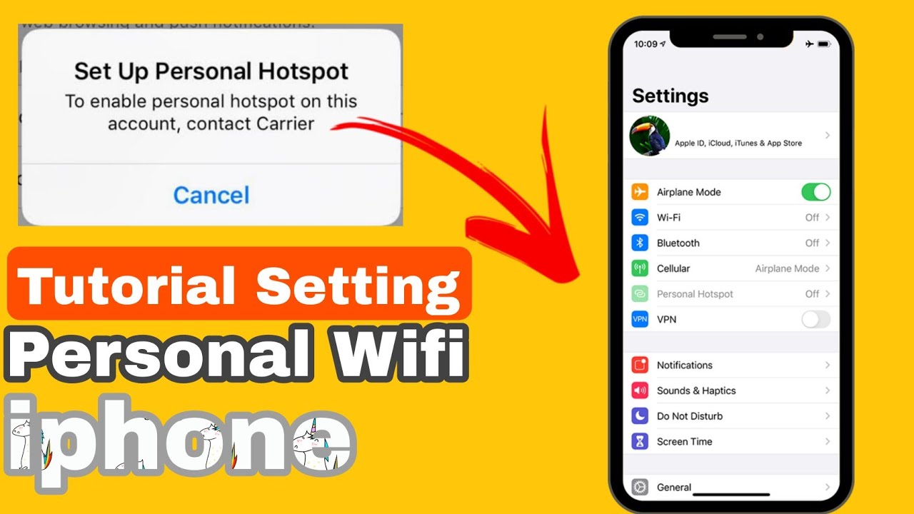 Tutorial Setting WiFi Tethering di IPhone - YouTube