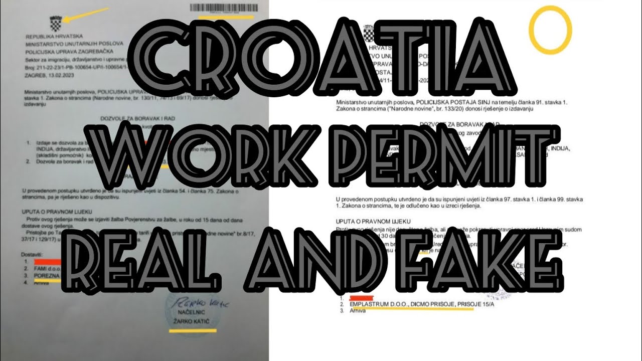 croatia work permit real or fake/ how to check croatia work permit real ...