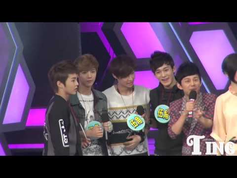 [FANCAM] 120425 EXO Xiumin and Lu Han @ Happy Camp Recording