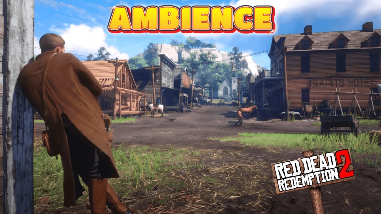 Relaxing Valentine Town | Red Dead Redemption 2 Ambience - YouTube