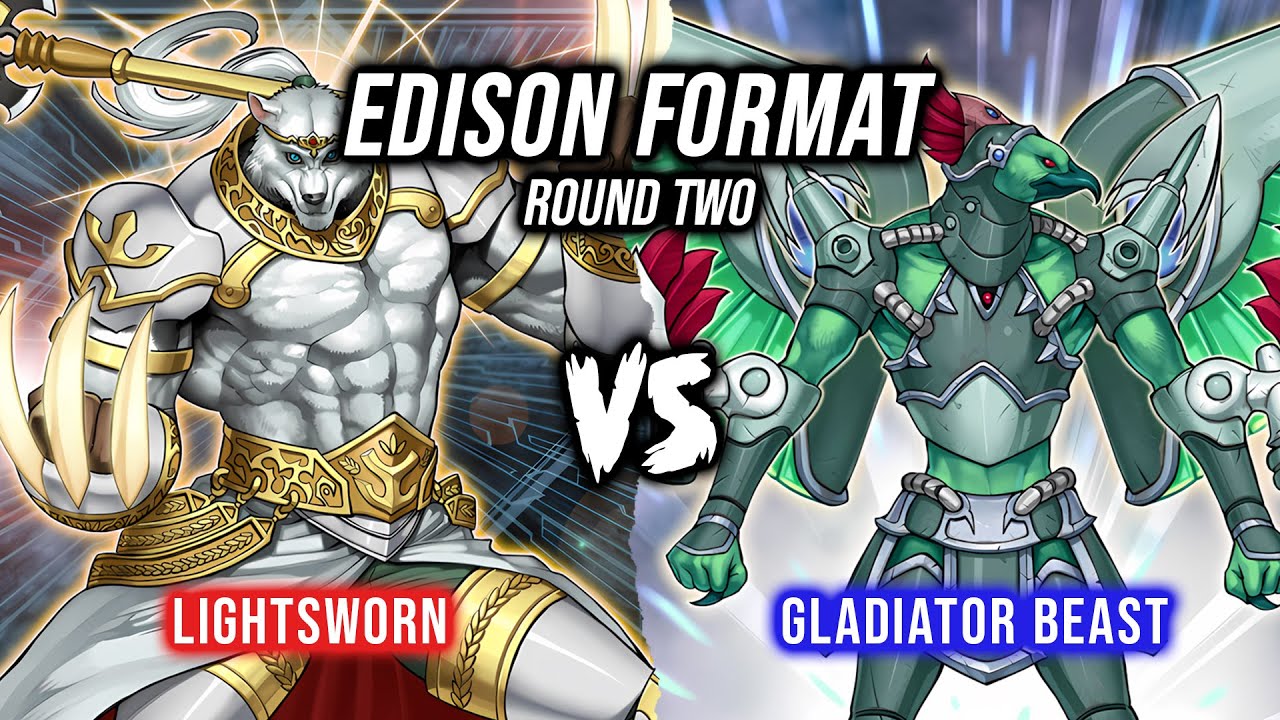 Yu-Gi-Oh! Edison Format Round 2: Lightsworn Vs Gladiator Beast - YouTube