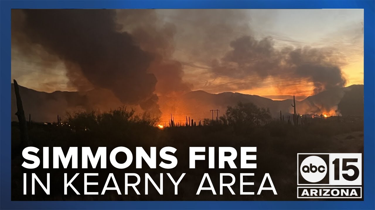 Simmons fire grows to 300 acres in Pinal County - YouTube