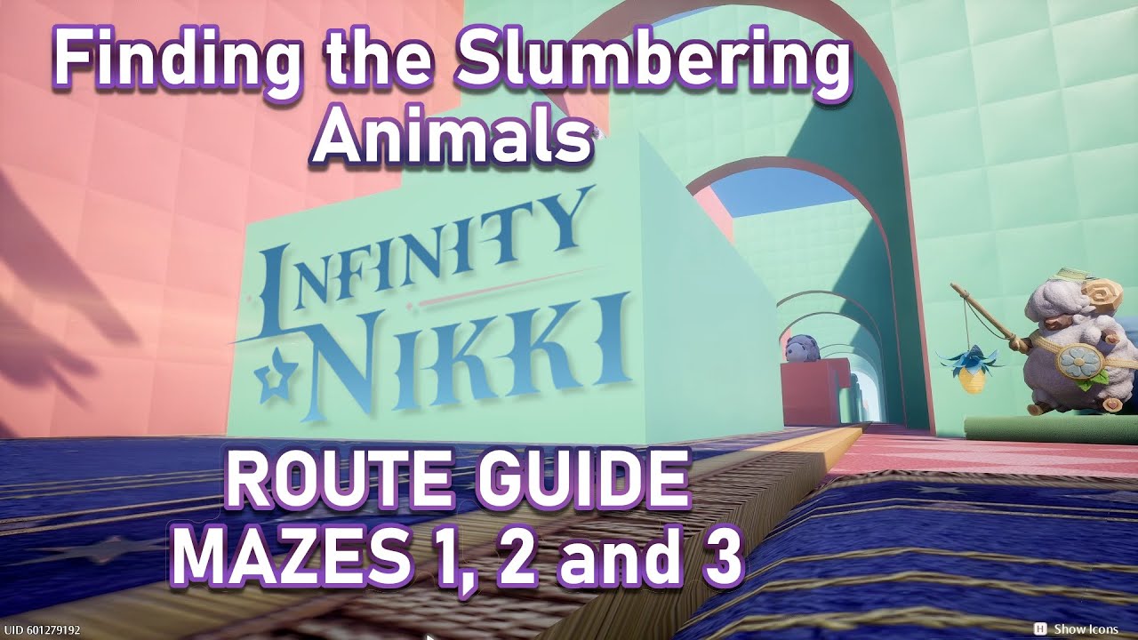 [Infinity Nikki] Finding the Slumbering Animals (Mazes 1, 2 and 3 ROUTE ...