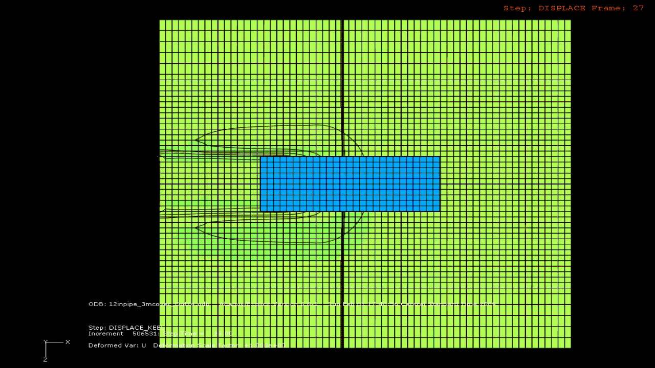 Simulation of Ice-gouging - YouTube