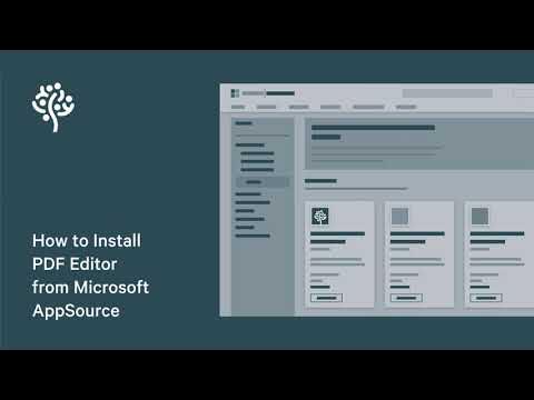 How to install PDF Editor from Microsoft AppSource - YouTube