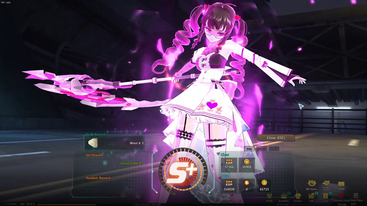 Playing SoulWorker (Lily) (15) - Attack NED - YouTube