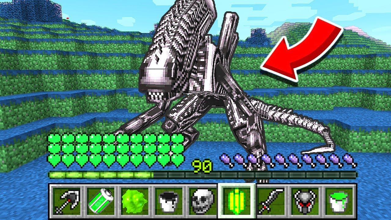 How to play ALIEN in Minecraft! Challenge Battle NOOB VS PRO Funny ...