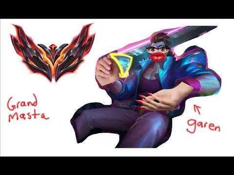 Review of my Game to Grandmaster 1 Tricking Garen (Educational)