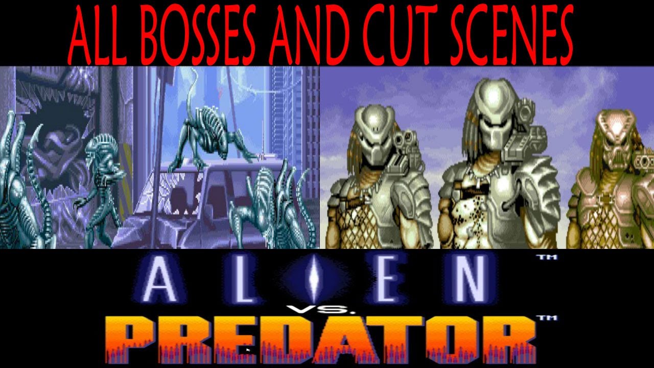 Alien VS Predator Arcade Game All Bosses and Cut Scenes - YouTube