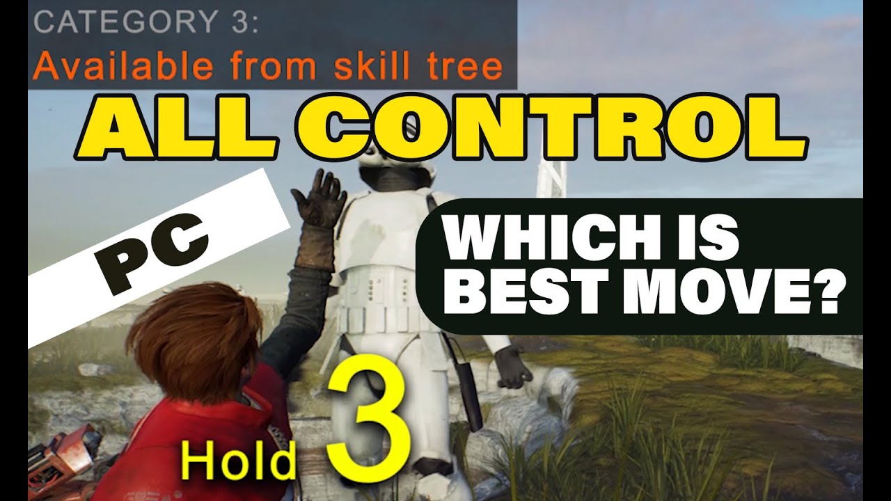 Fallen Order Controls PC & all MOVES | Most deadly move in game - YouTube