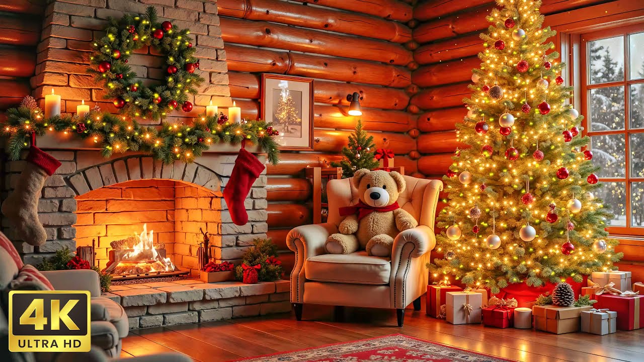 Soothing Christmas Ambience 🌲 Instrumental Christmas Music With ...